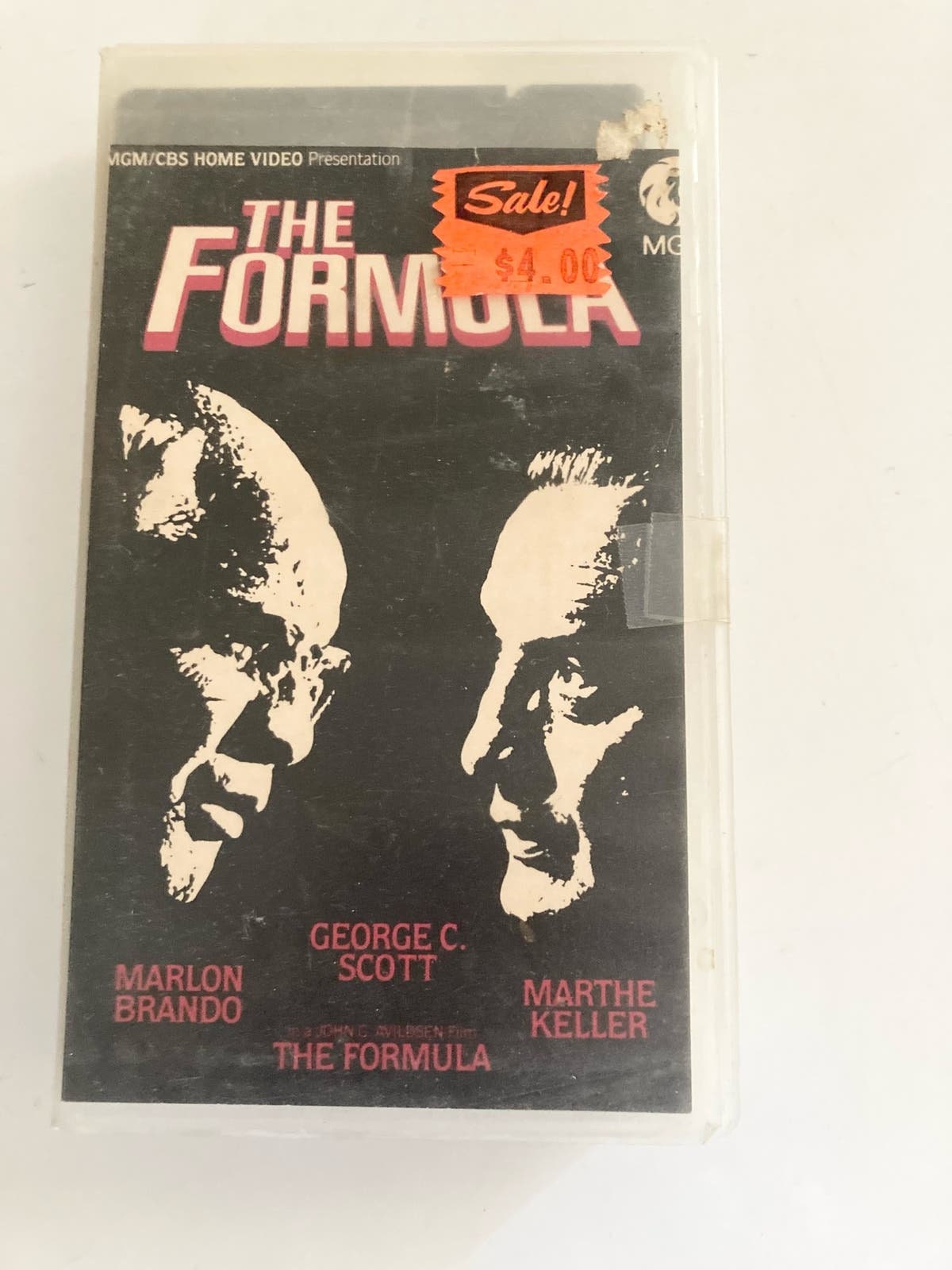 The Formula VHS Marlon Brando George C. Scott Vintage - Etsy