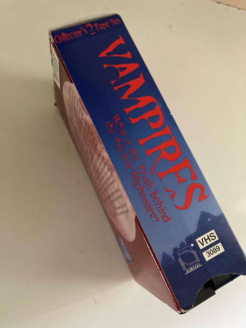 Vampires VHS 1994 the Truth Behind the Ancient Nightmare? Two Tape - Etsy