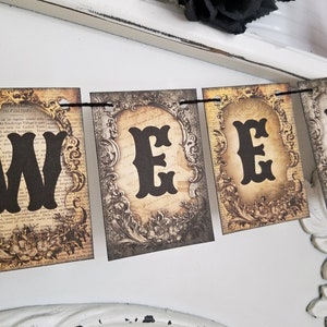 Halloween Banner, Vintage Halloween Decor, Vintage Halloween Garland ...