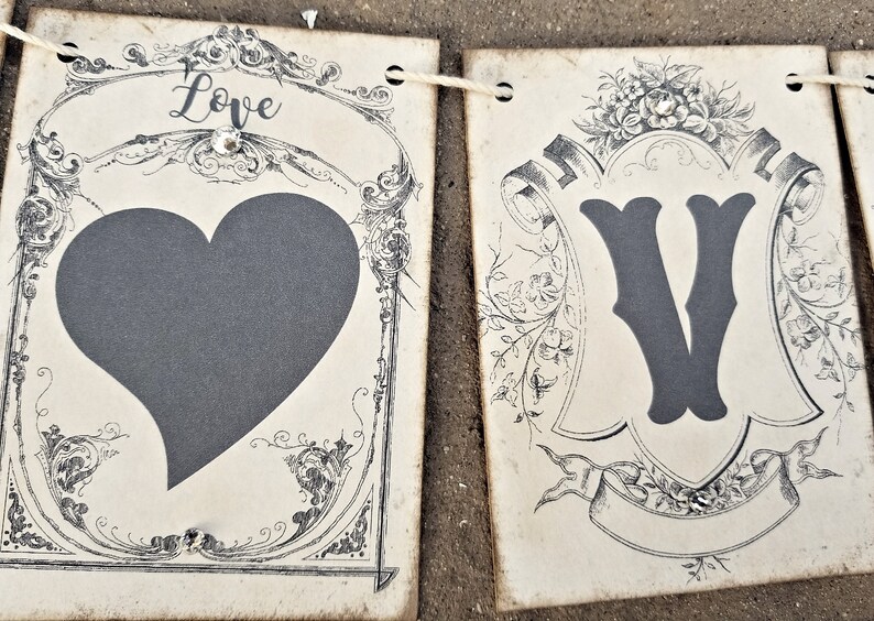 Vintage Style Valentine's Day Banner Valentine's Day | Etsy