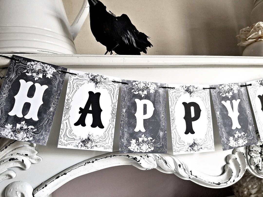 Halloween Banner Vintage Halloween Garland Vintage Halloween - Etsy