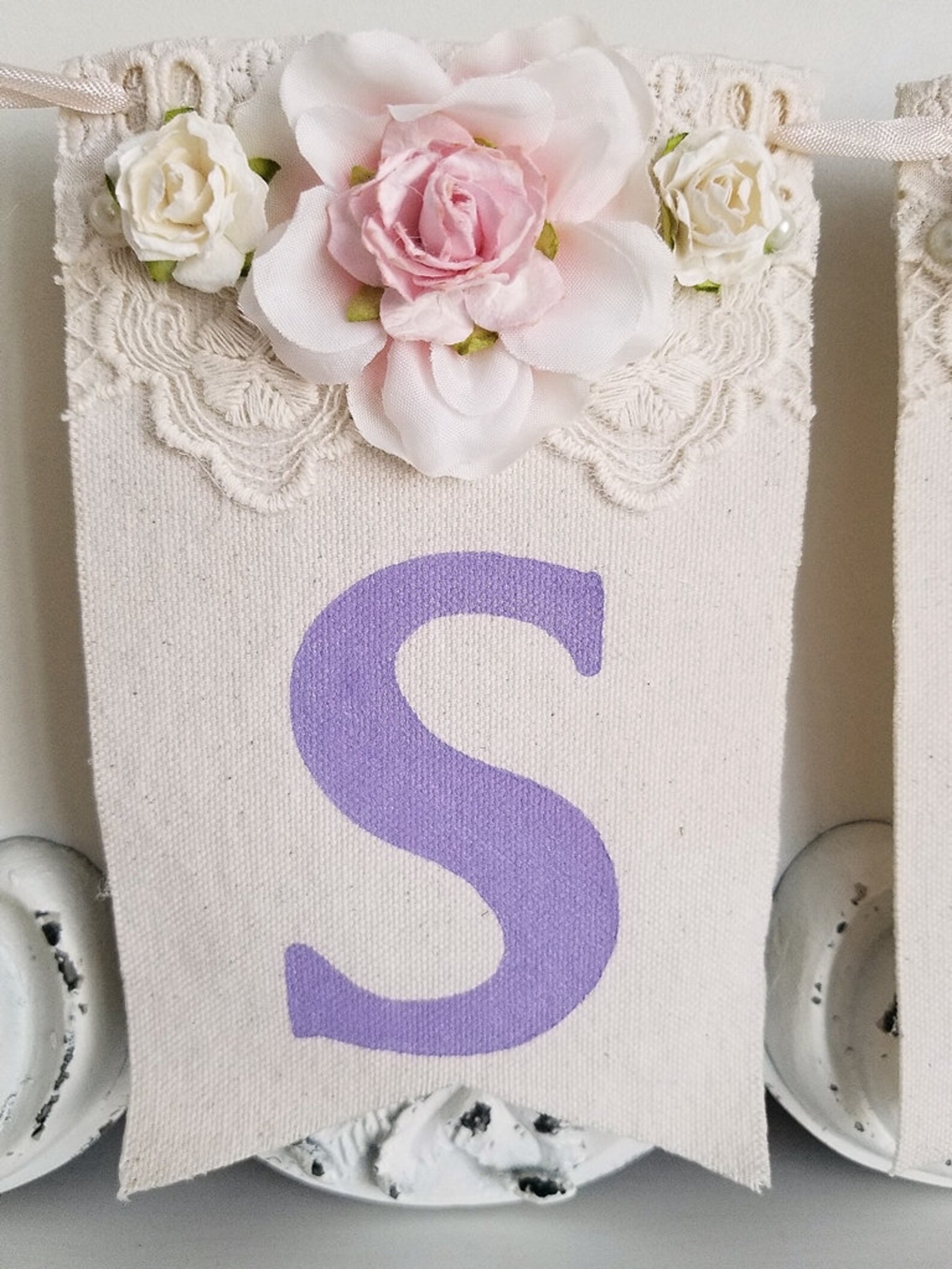 Girl Name Banner Custom Name Banner Girl Name Sign Lavender - Etsy