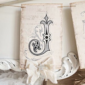 Vintage Style Christmas Banner, Christmas Garland, Christmas Decor ...