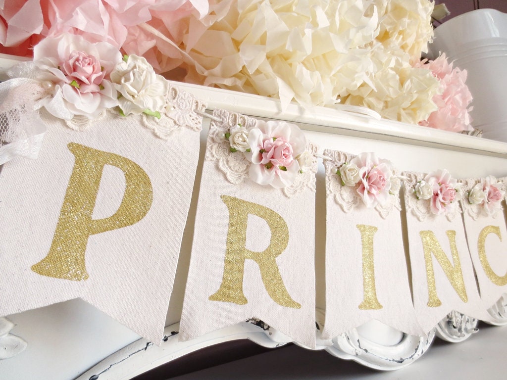 Princess Banner Princess Party Decor Princess Birthday | Etsy