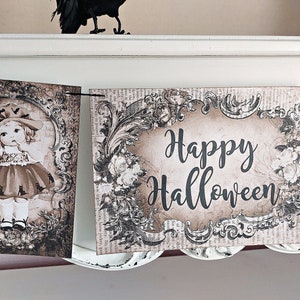 Vintage Halloween Decor, Halloween Decor, Halloween Banner, Halloween ...