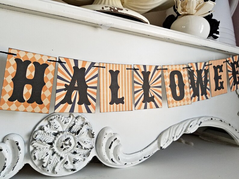 Halloween Banner, Vintage Halloween Decor, Retro Halloween, Halloween ...