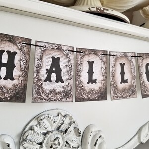 Halloween Banner, Vintage Halloween Decor, Vintage Halloween Garland ...