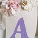 Girl Name Banner, Custom Name Banner, Girl Name Sign, Lavender Nursery ...