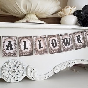 Halloween Banner, Vintage Halloween Decor, Vintage Halloween Garland ...