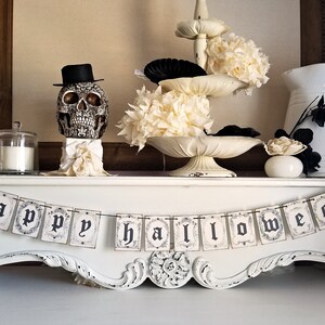 Halloween Banner, Vintage Halloween Garland, Vintage Halloween Decor ...