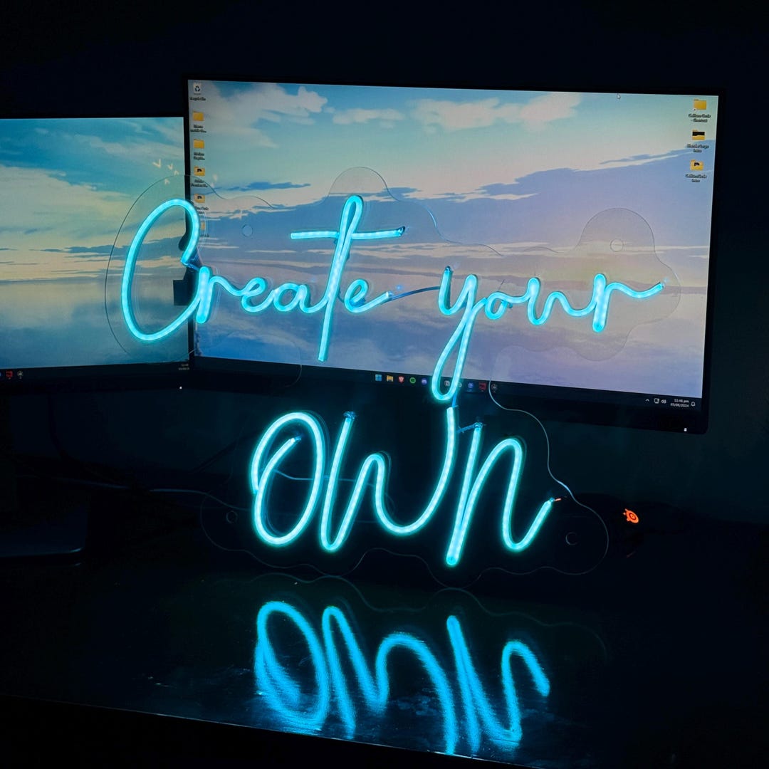 Create Your Own Custom Neon Sign, LED Light, Room Decor Neon Bar Sign ...