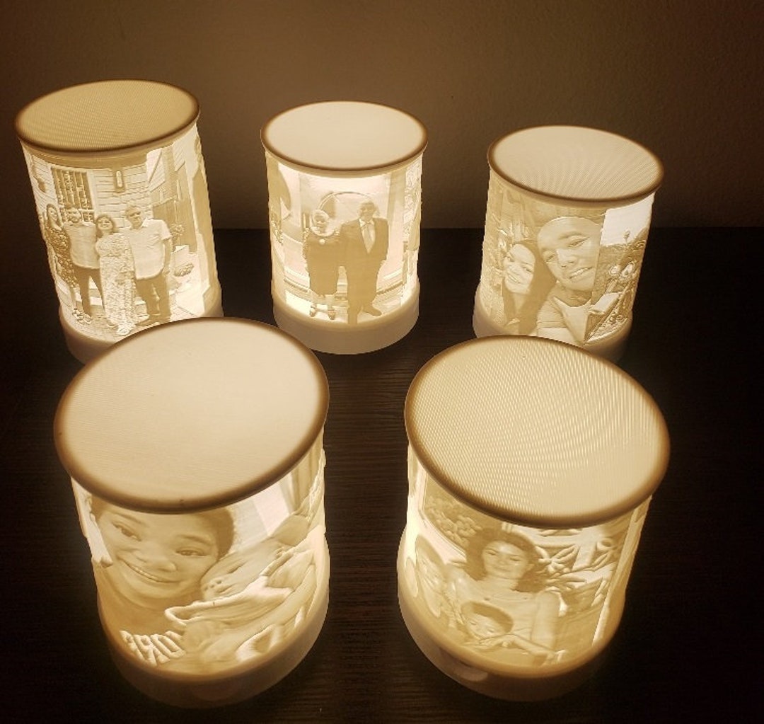 Memoryglow Custom-made/personalized 3D Printed Lithophane Lamp for ...
