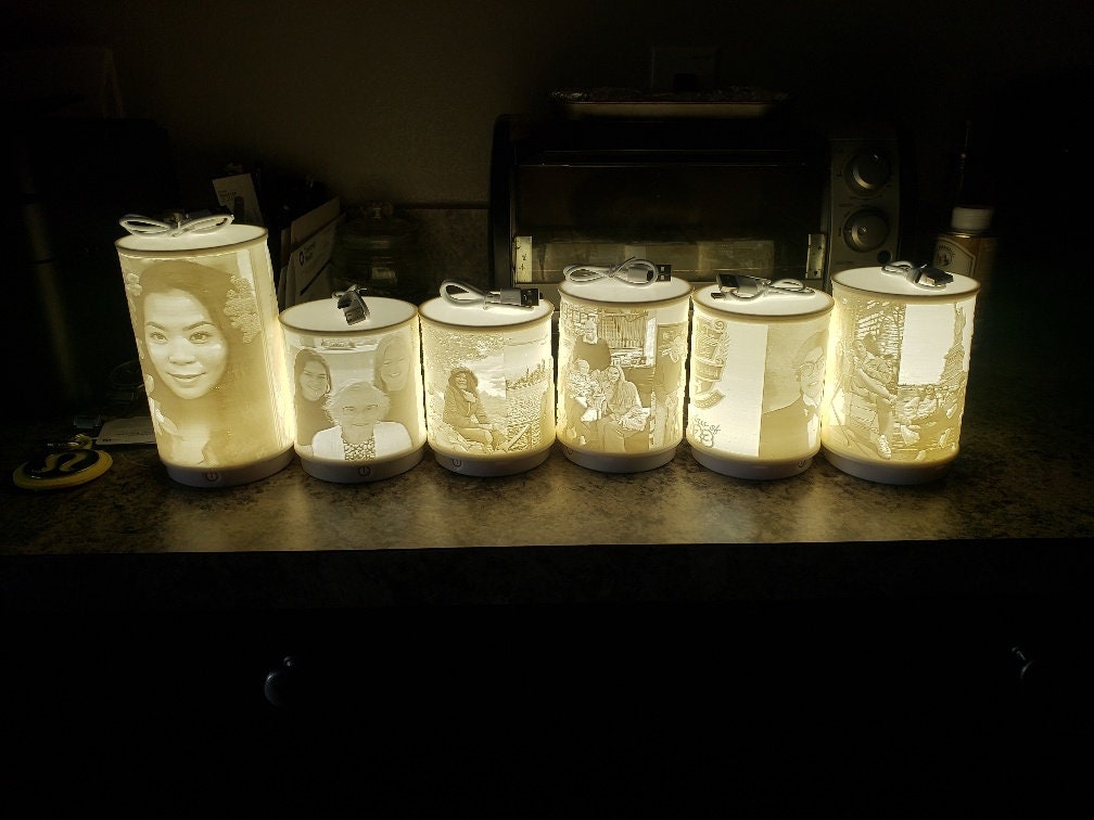 Memoryglow Custom-made/personalized 3D Printed Lithophane Lamp for ...