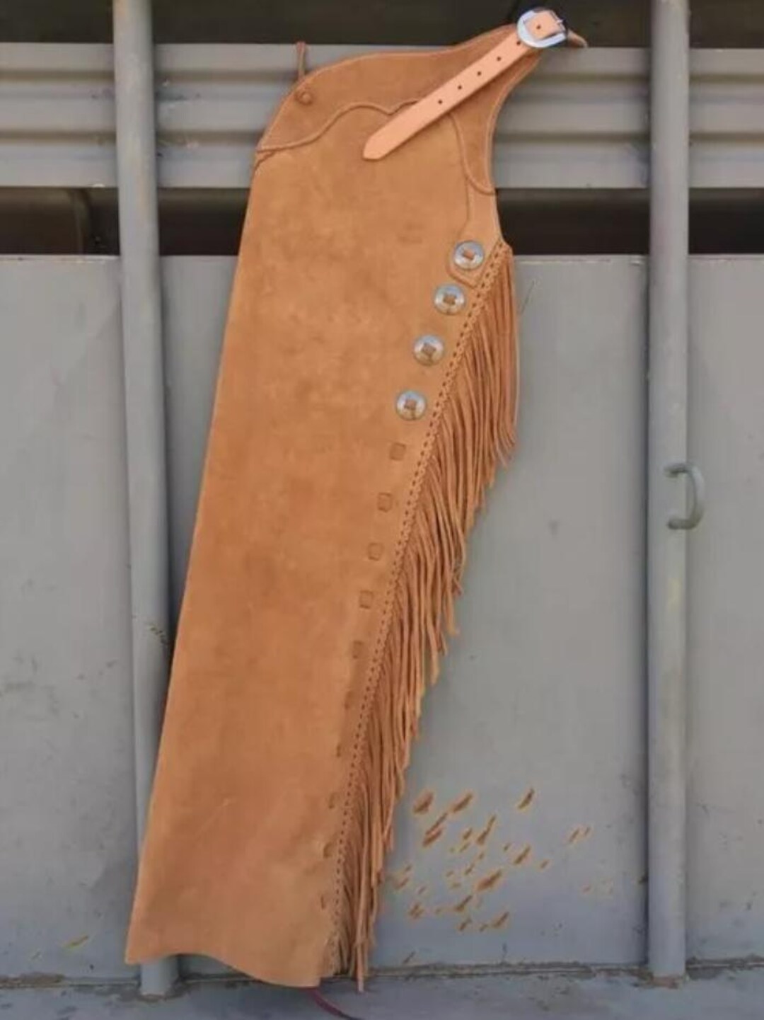 Handmade Native American Leather Cowboy Fringes Style Pant Chap Western ...