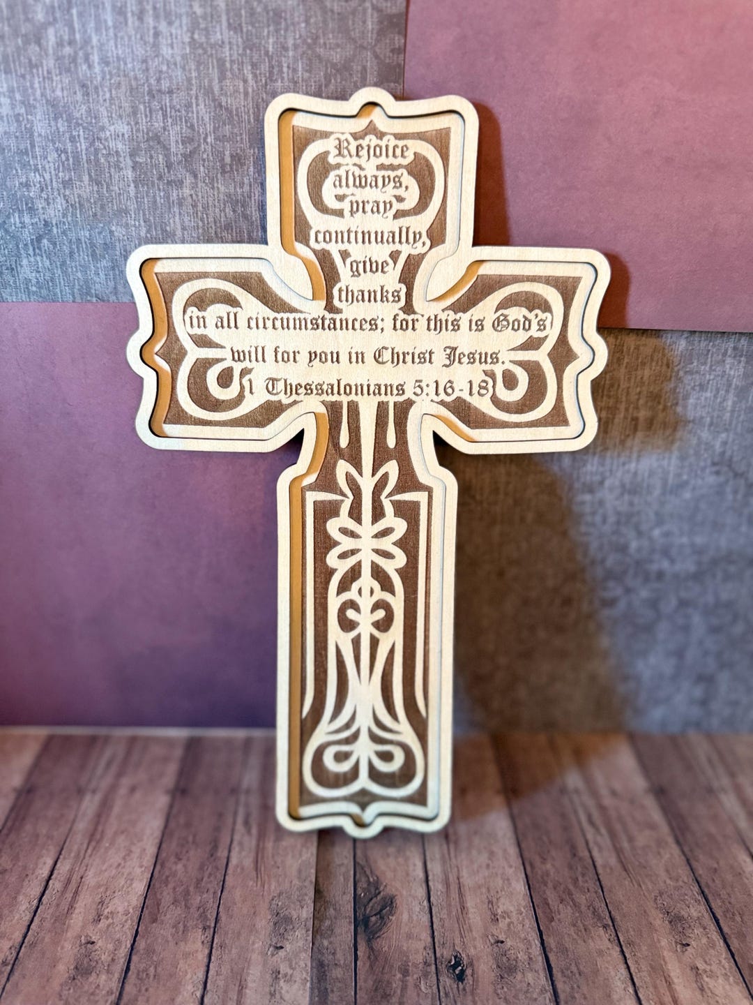 Scripture Engraved Wooden Crosses - Etsy