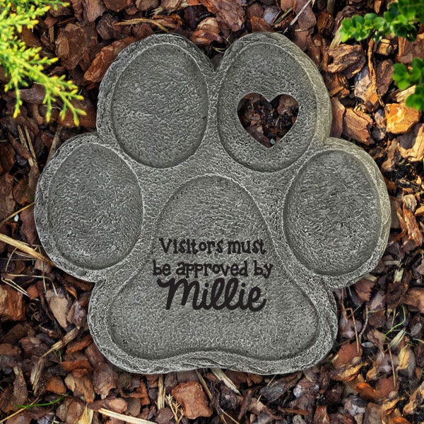 Dog Garden Stone - Etsy