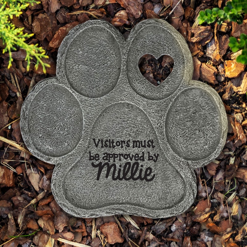 Dog Garden Stone - Etsy
