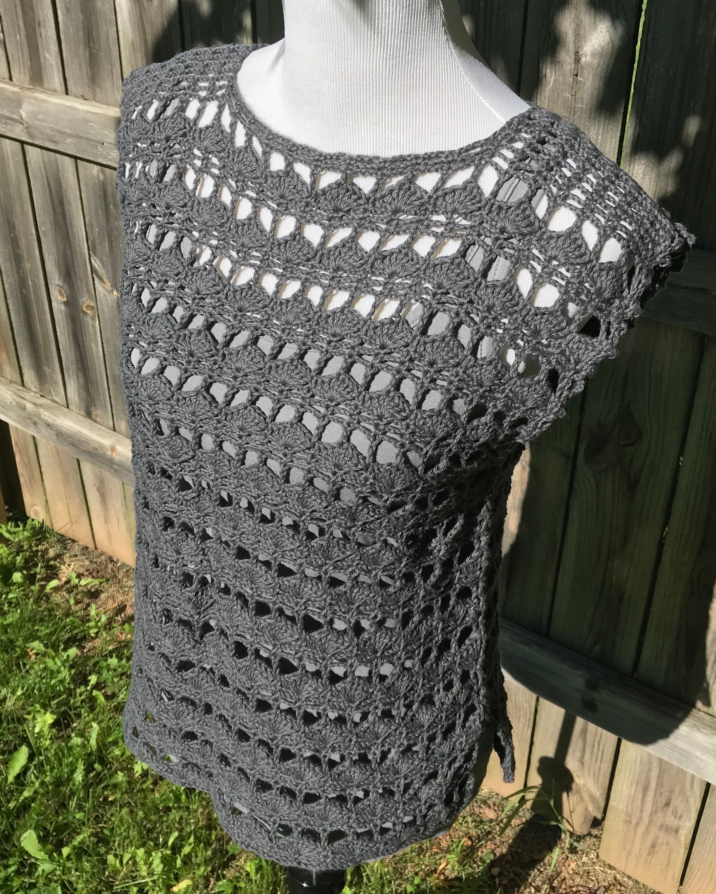 Crochet Pattern calie Tunic Lace Crochet Pattern Instant PDF Digital ...