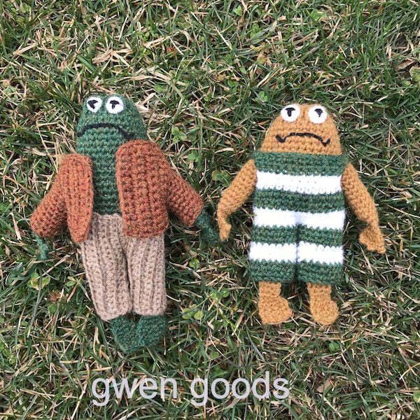Frog and Toad Crochet Pattern - Etsy