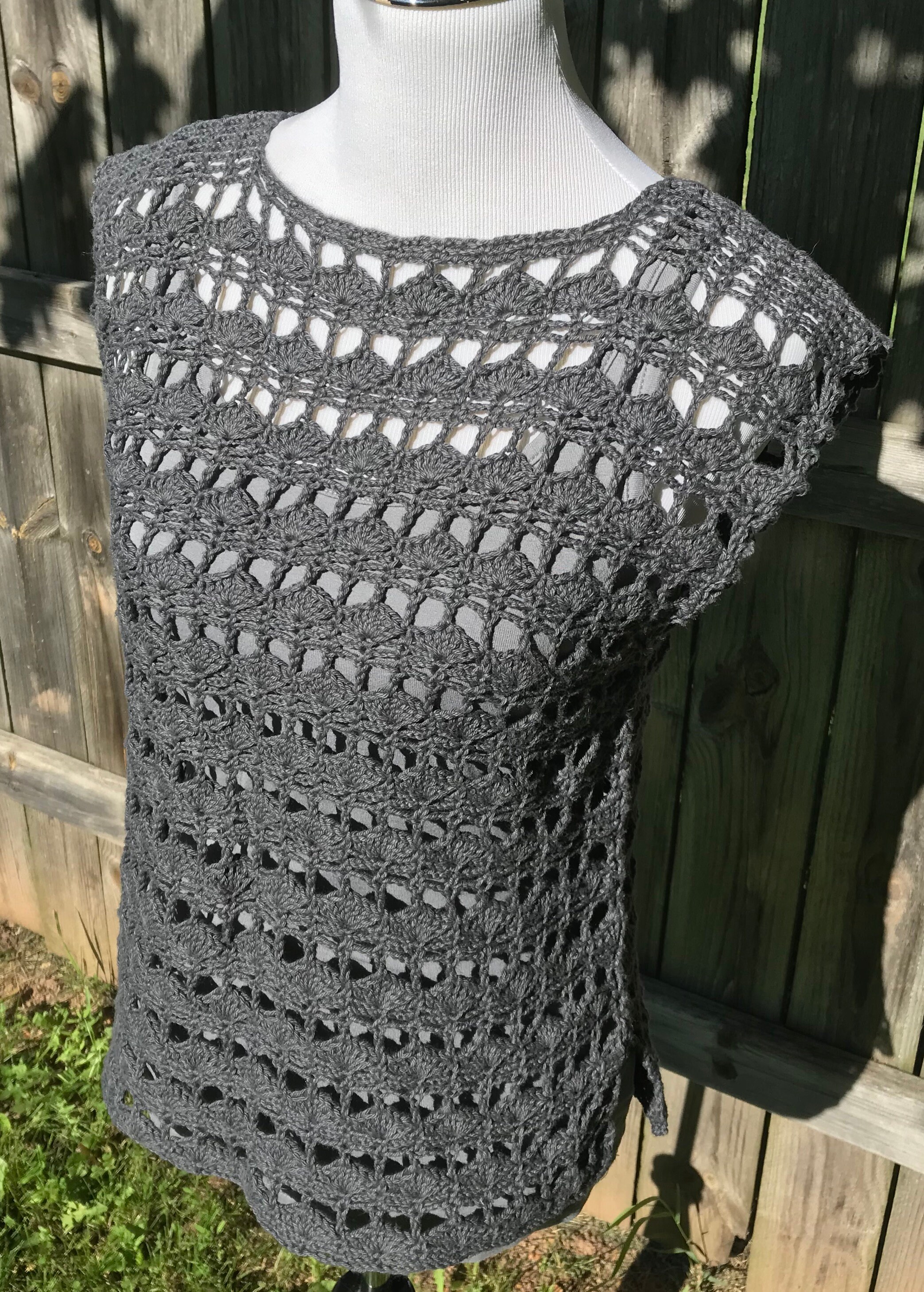 Crochet Pattern calie Tunic Lace Crochet Pattern Instant PDF Digital ...