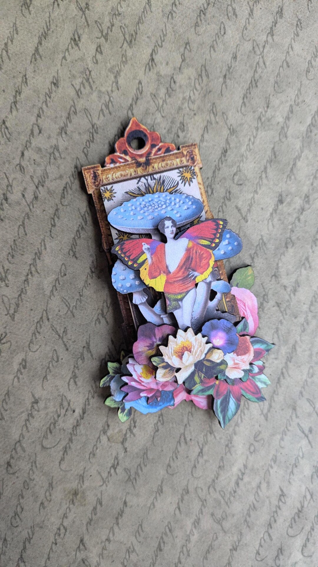 Whimsigoth Fairy Collage Art Ornament - Etsy