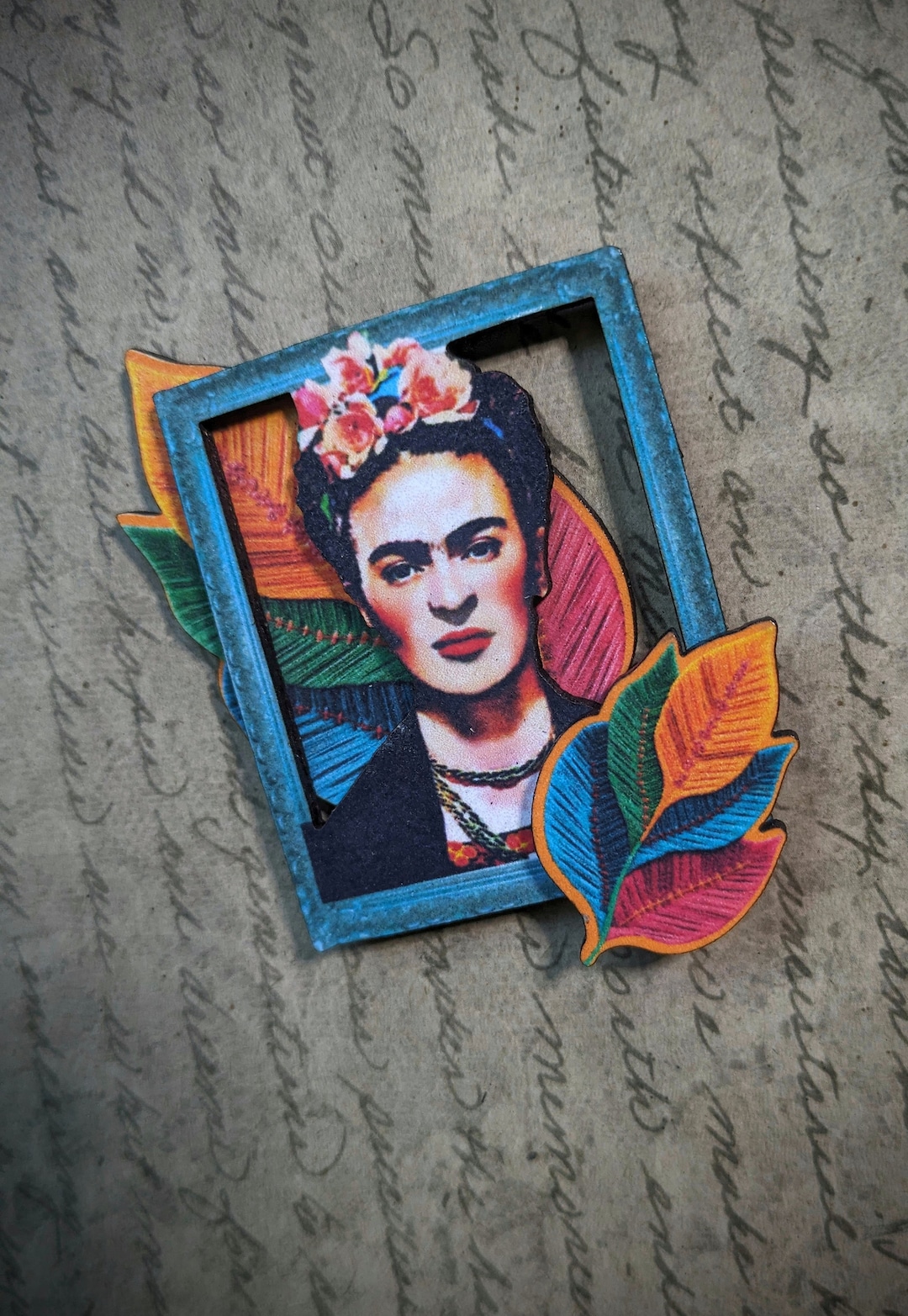 Frida Kahlo Laser Cut Art Pin - Etsy