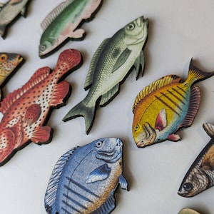 Little Fish Woodcut Jewelry Blanks Art Supplies - Etsy