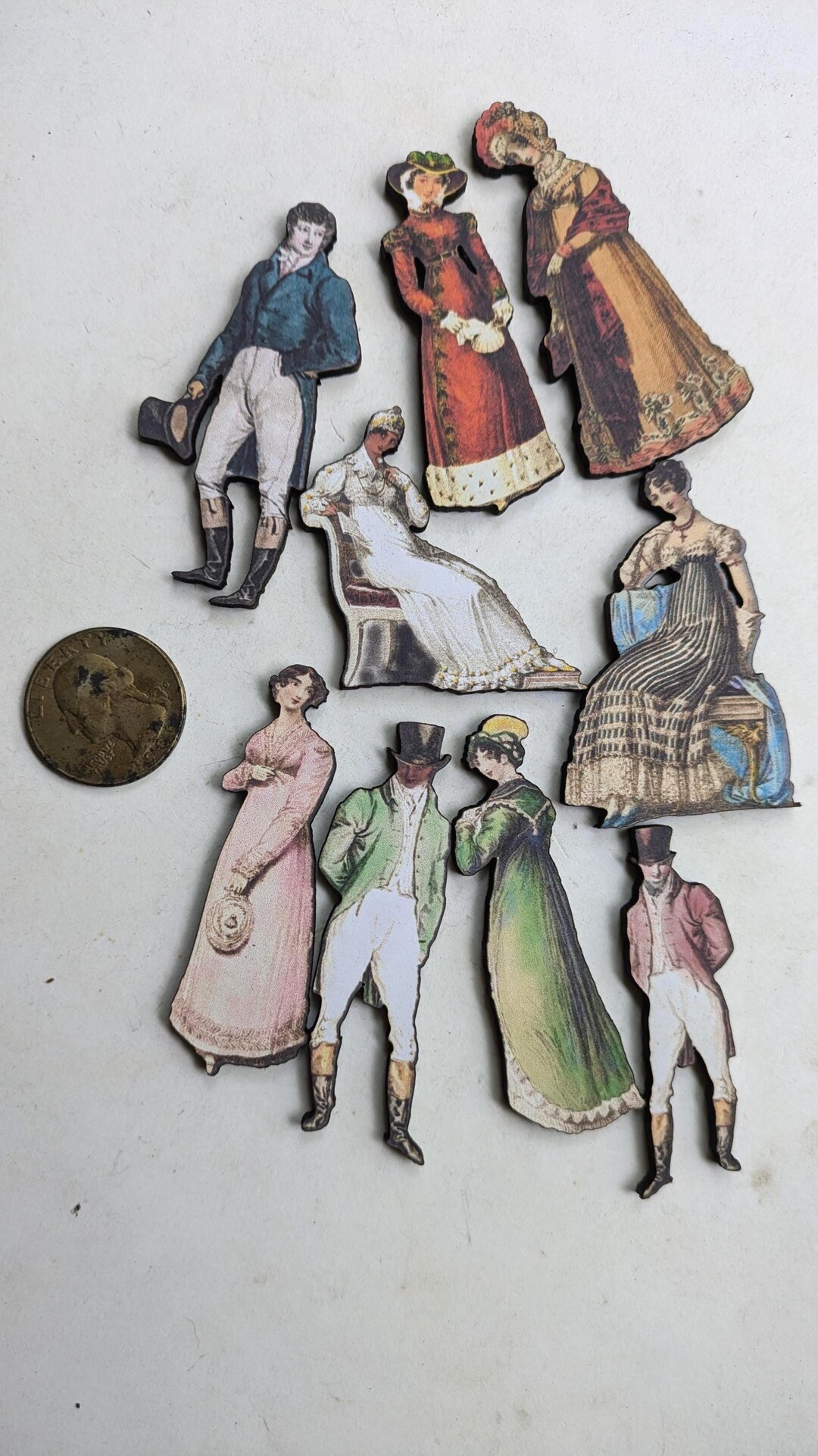Regency People Art Parts Woodcut Craft Shapes - Etsy