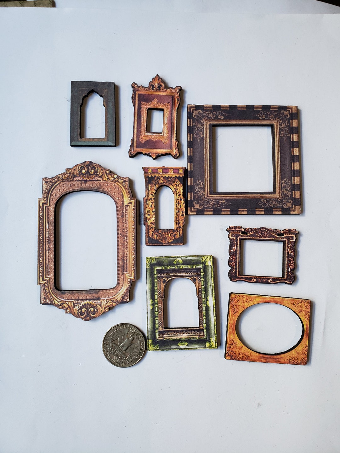 Miniature Picture Frame Woodcut Shapes - Etsy