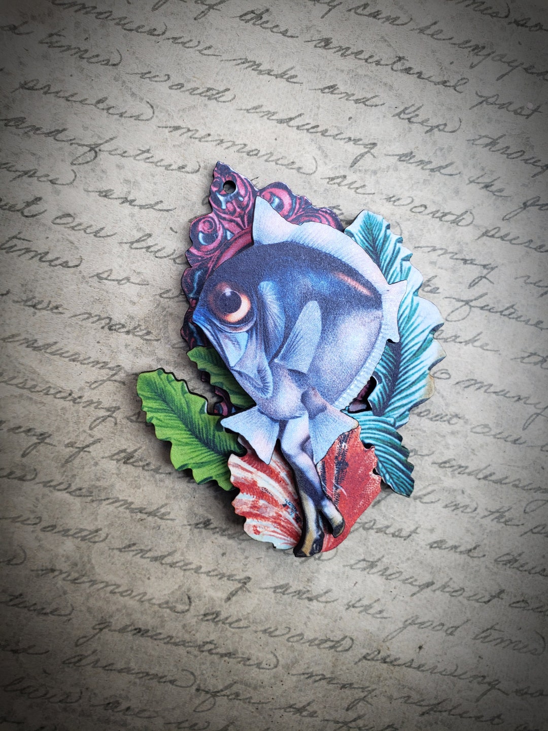 Reverse Mermaid Art Ornament - Etsy