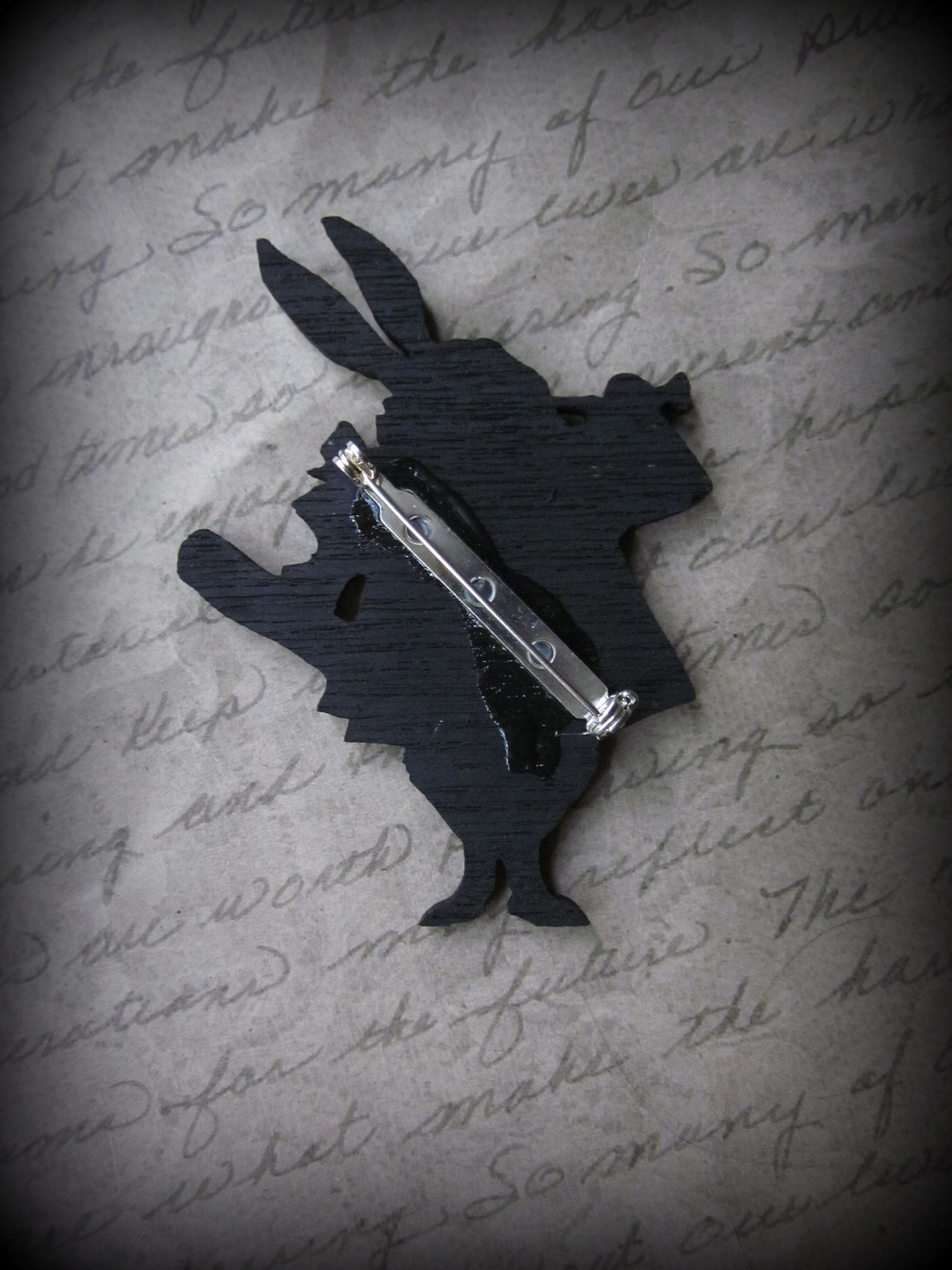 White Rabbit Brooch - Etsy