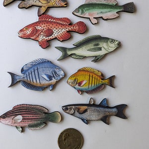 Little Fish Woodcut Jewelry Blanks Art Supplies - Etsy