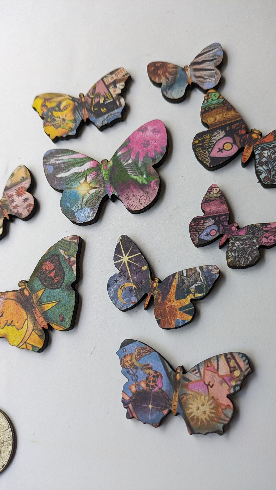 Tarot Butterfly Woodcut Shapes Supplies - Etsy