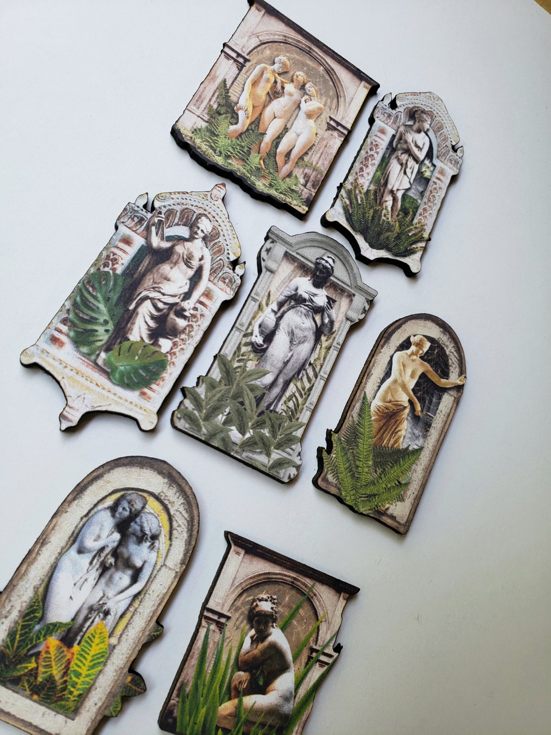 Statue Grotto Woodcuts Jewelry Art Supplies - Etsy