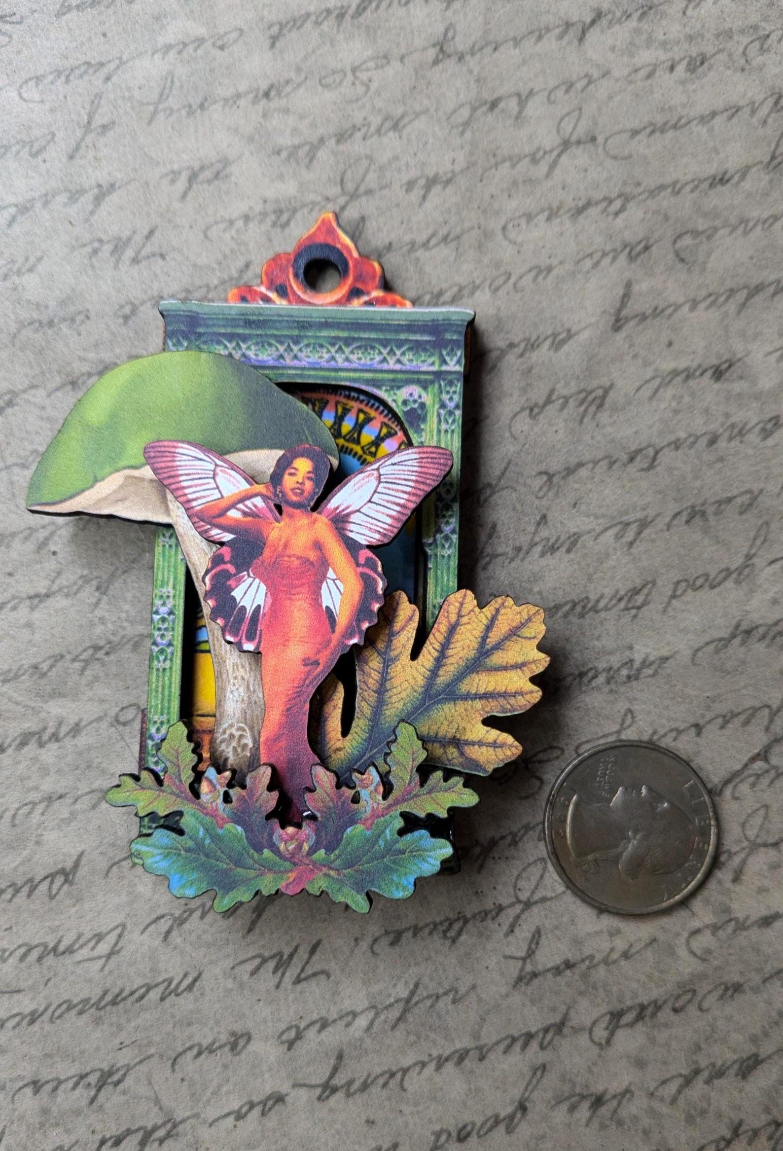 Whimsigoth Fairy Collage Art Ornament - Etsy