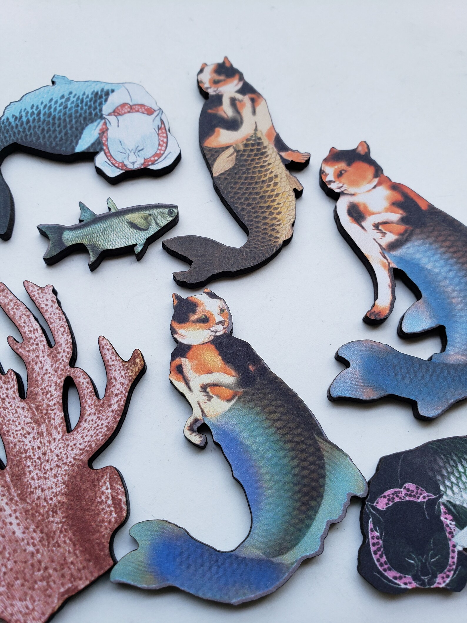 Catfish Woodcut Art Craft Supplies DIY | Etsy