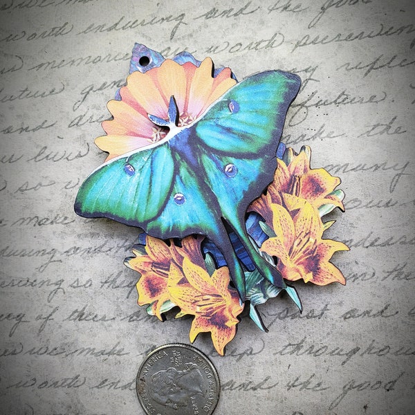 Moth Collage - Etsy