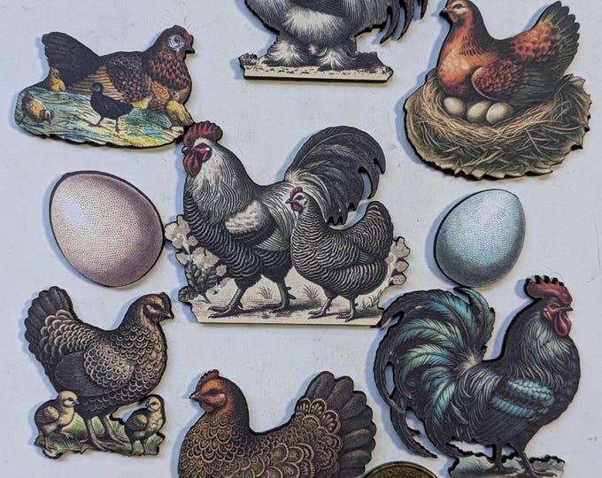 Chicken Woodcuts Laser Cut Craft Shapes Art Supplies - Etsy