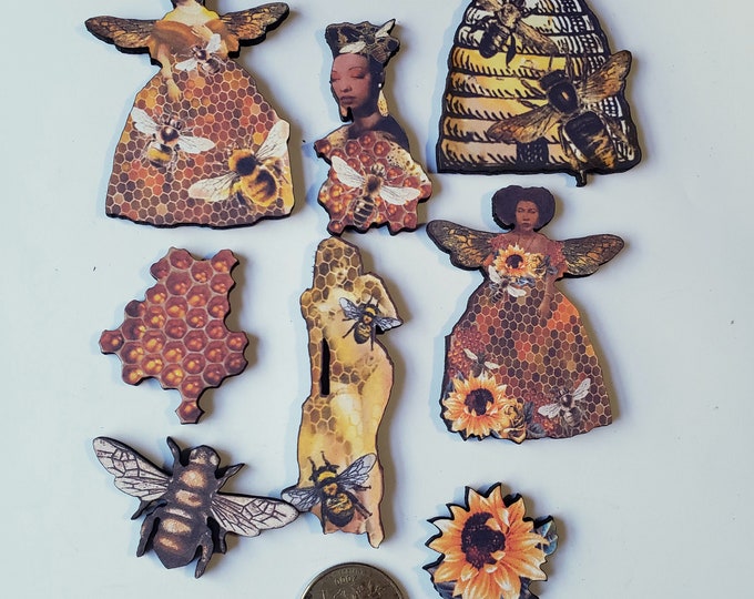 Queen Bee Woodcut Shapes Art Supplies - Etsy