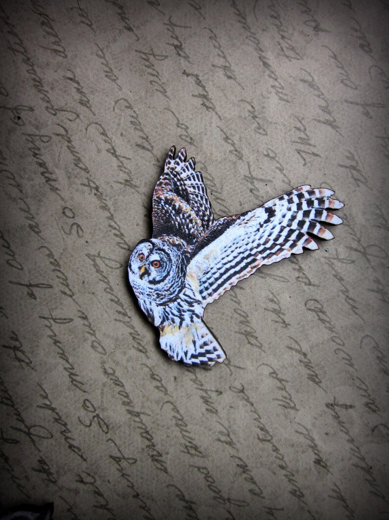 Snowy Owl Brooch | Etsy