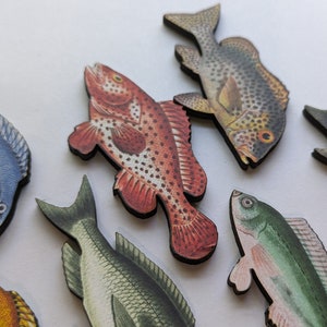 Little Fish Woodcut Jewelry Blanks Art Supplies - Etsy