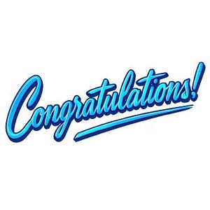 Congratulations Clip Art: Text JPG Bundle for Scrapbooking (digital ...