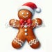 Gingerbread Men Christmas Clipart: Scrapbooking & Cardmaking (digital ...