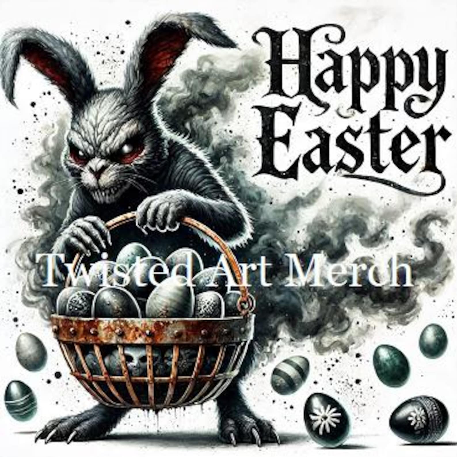 Evil Easter Bunny Clipart - 10 Evil Easter Bunny Jpgs - Dark Art - 3000 ...