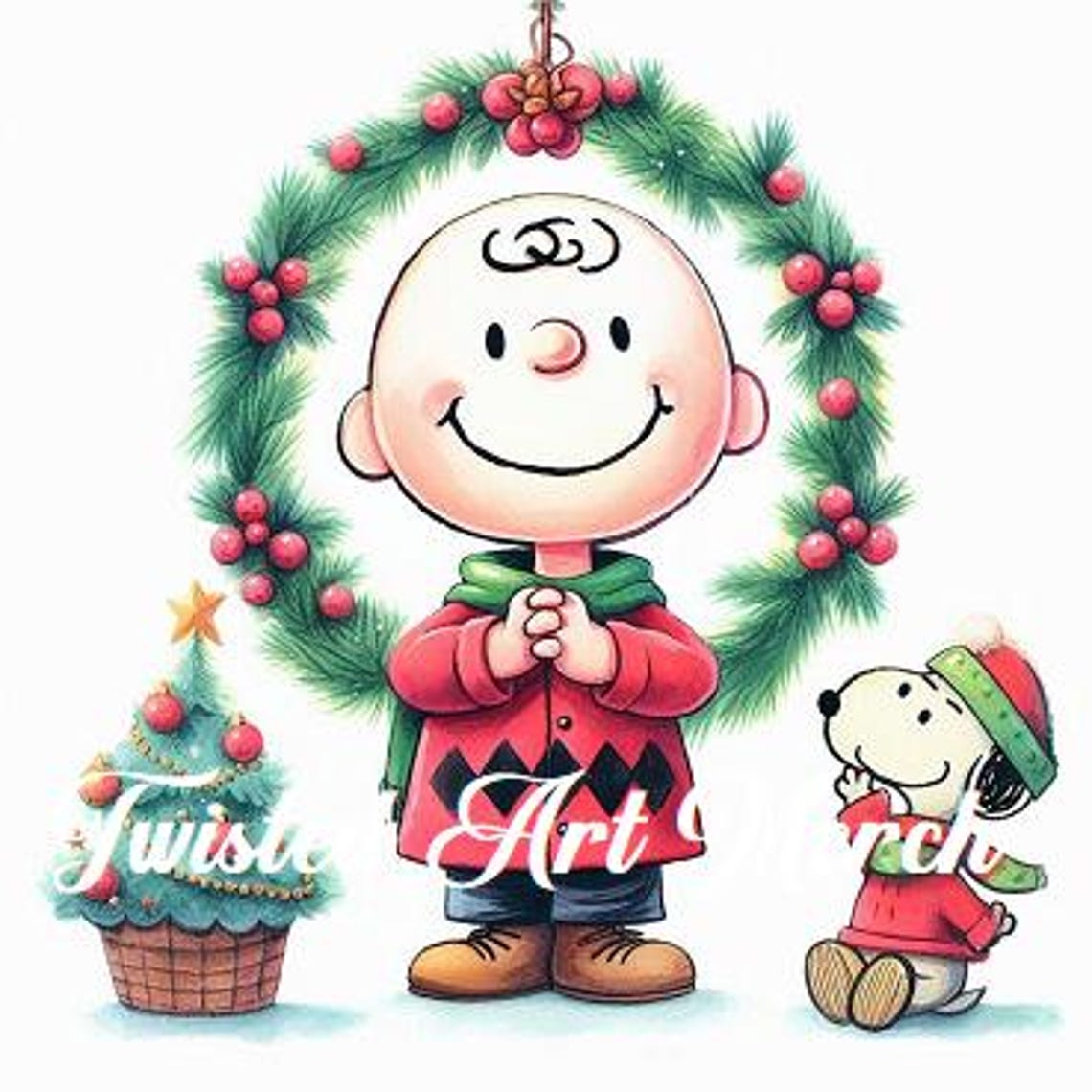 Charlie Brown Christmas Clipart: Seasonal JPG Images (digital Download ...
