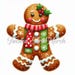 Gingerbread Men Christmas Clipart: Scrapbooking & Cardmaking (digital ...