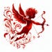 Cupid Silhouette Digital Clipart - 10 Cupid Silhouette JPGS ...