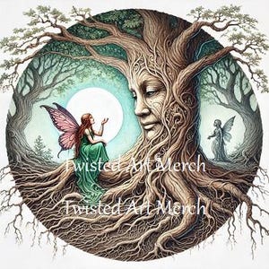 Fairy Talking With Old Tree Clipart - 10 Fairy Jpgs - 3000 X 3000px ...