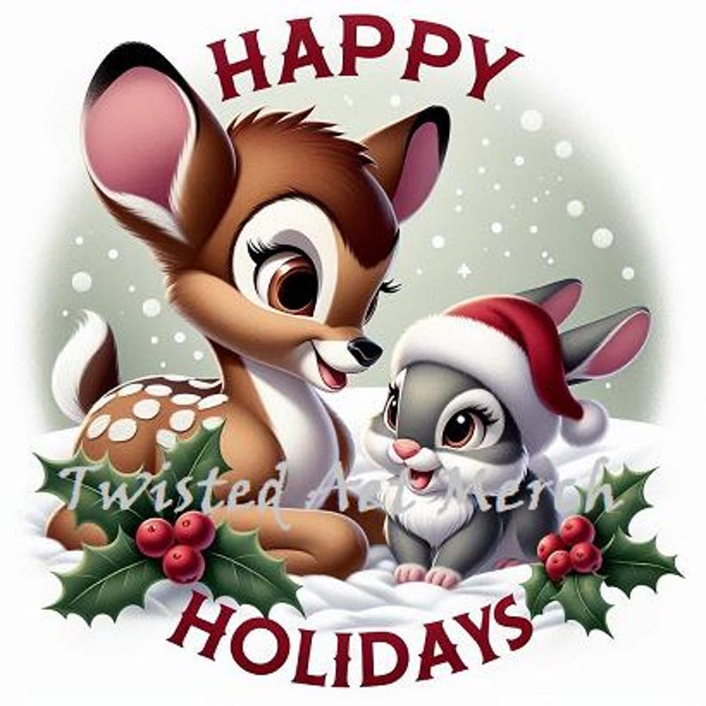 Disney Christmas JPG - 15 Disney Downloadable Digital JPG - Mickey ...