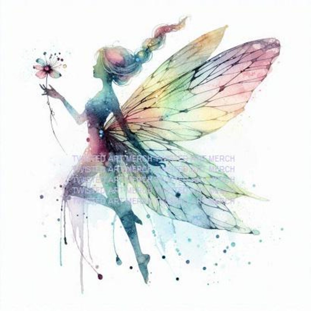 Enchanting Watercolor Fairy Art Set - 25 Magical Fairy Illustrations ...